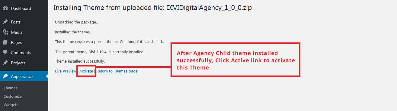 Divi Digital Agency One Page Multipurpose Child Theme Documentation ...